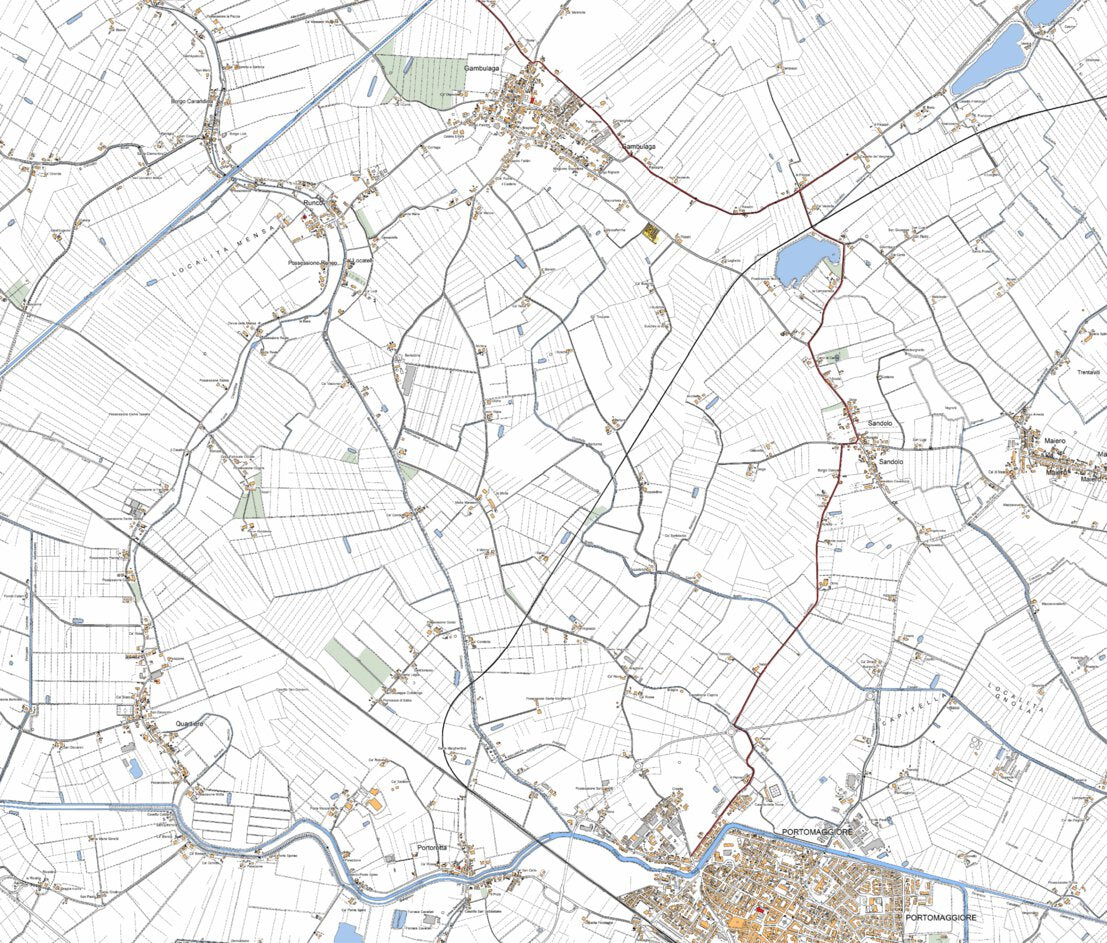 Portomaggiore Nord 10K Map by Boreal Mapping | Avenza Maps