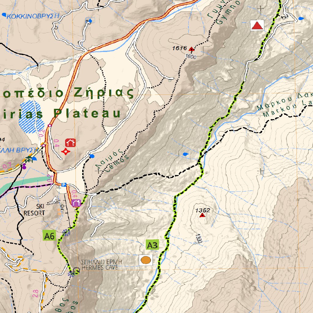 Mt Ziria, Peloponnese Map by Anavasi editions | Avenza Maps