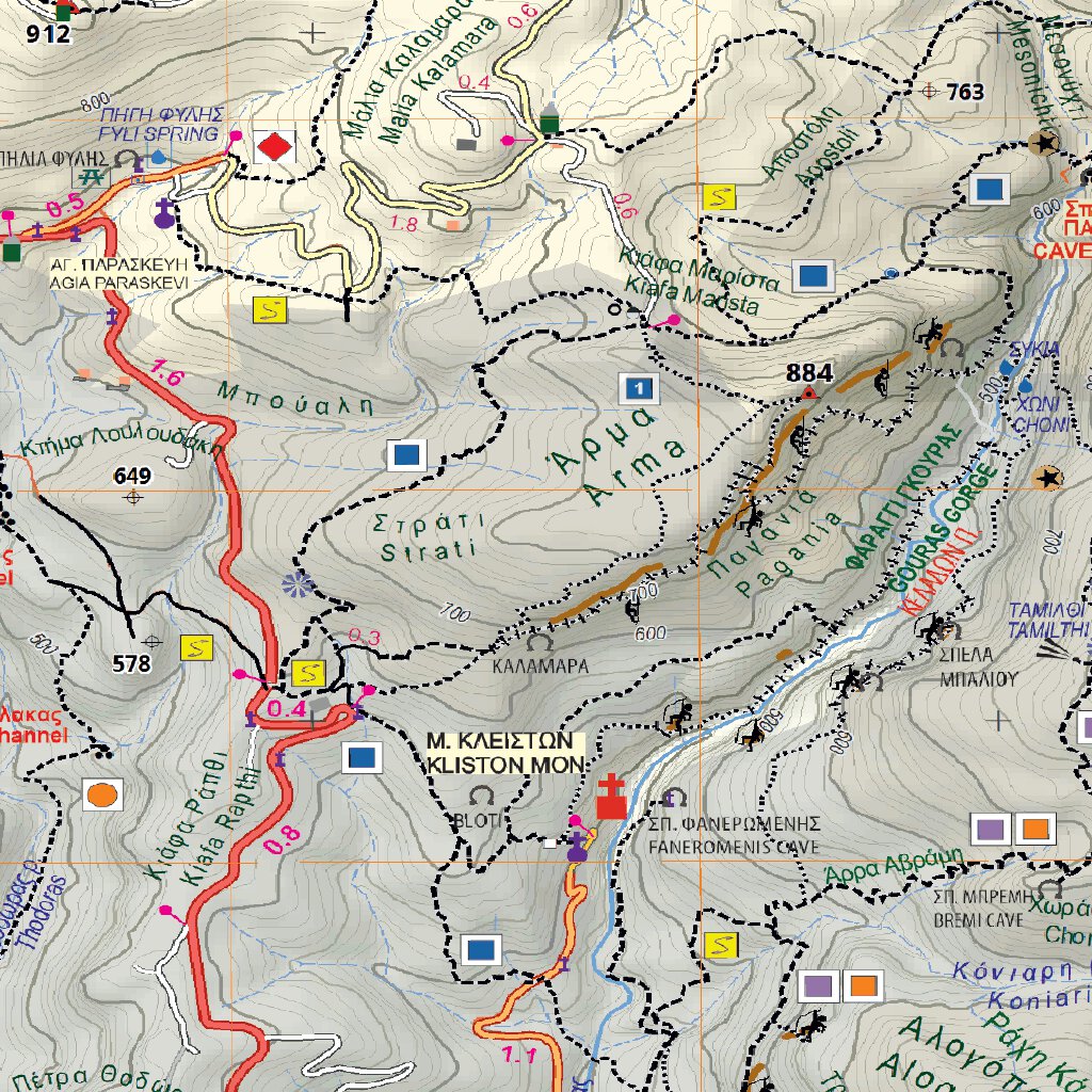 Mt Parnitha, Attica, Greece 1: 30.000 Map by Anavasi editions | Avenza Maps
