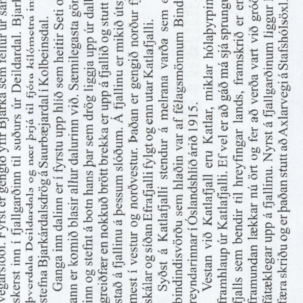 Free Backside of hiking Map "Hiking trails in Tröllaskagi peninsula ...