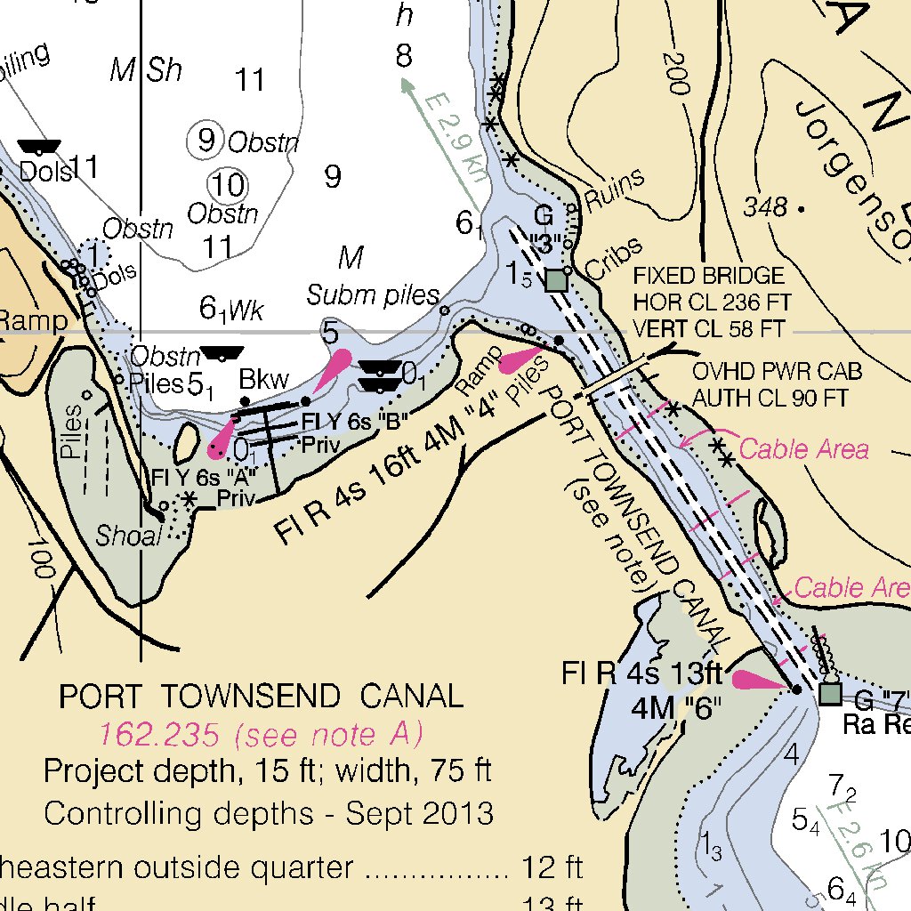 Approaches To Admiralty Inlet Map by National Oceanographic ...