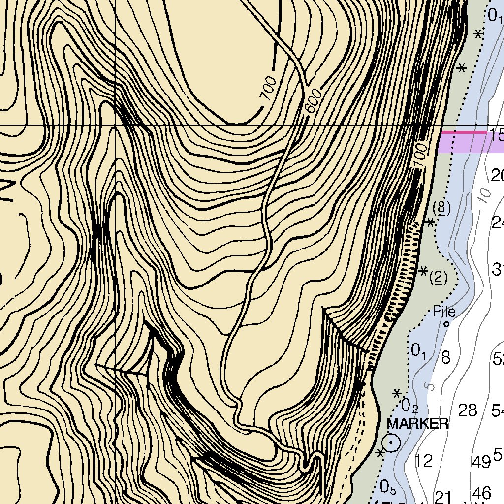 Hood Canal To Quatsap Point Including Dabob Bay Map by National ...