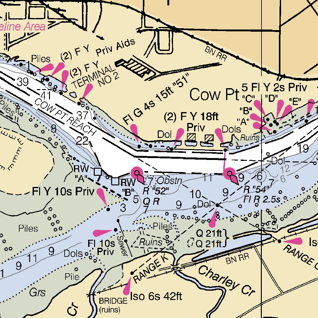 Grays Harbor Map by National Oceanographic & Atmospheric Administration ...