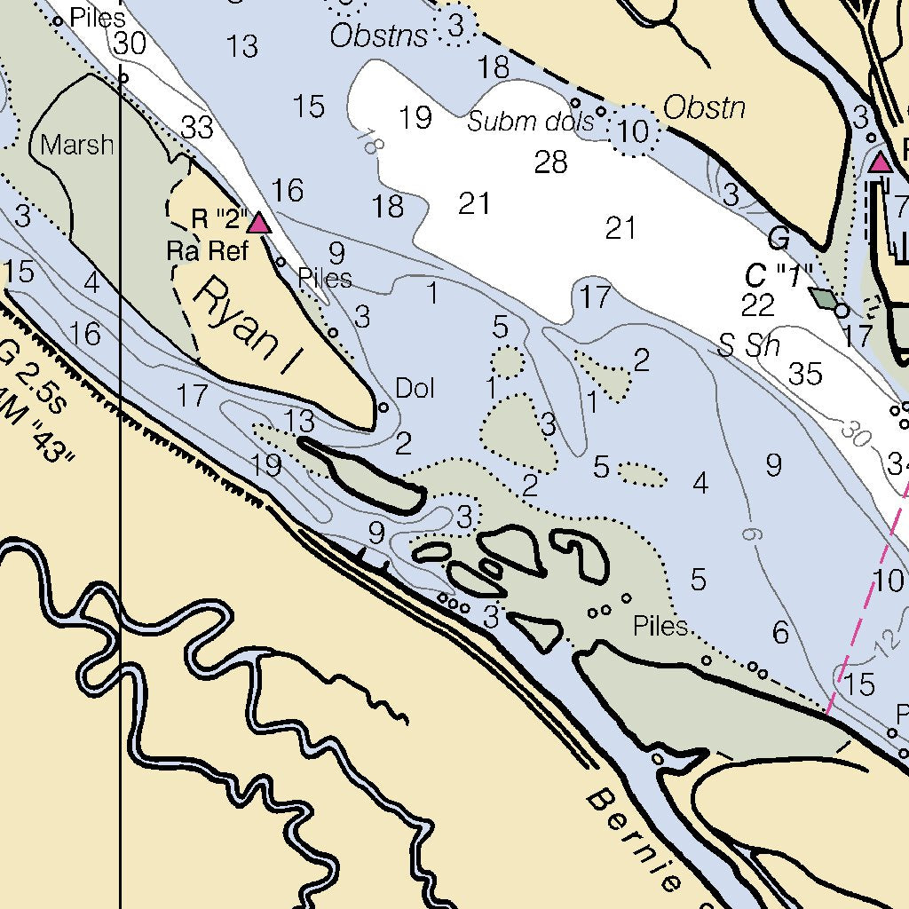 Columbia River Harrington Point To Crims Island Map by National ...