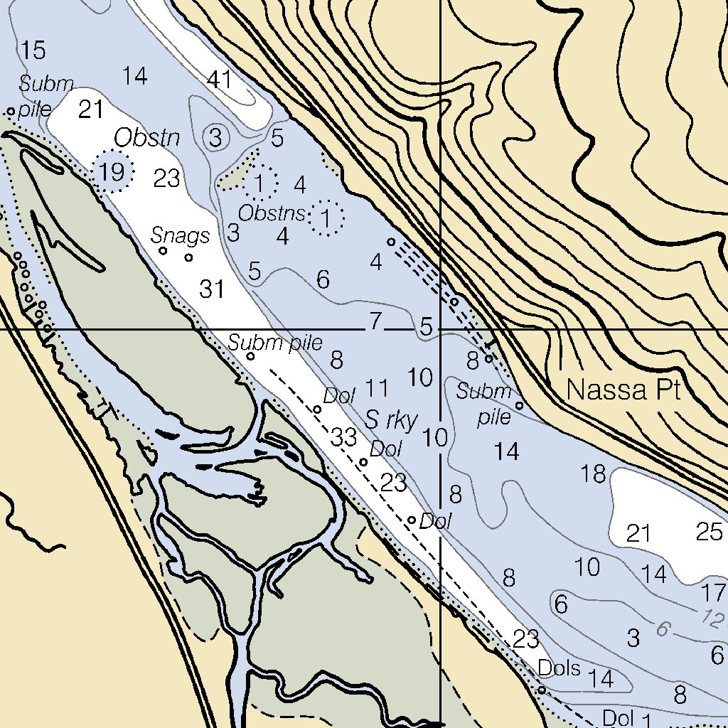 Columbia River Harrington Point To Crims Island Map by National ...