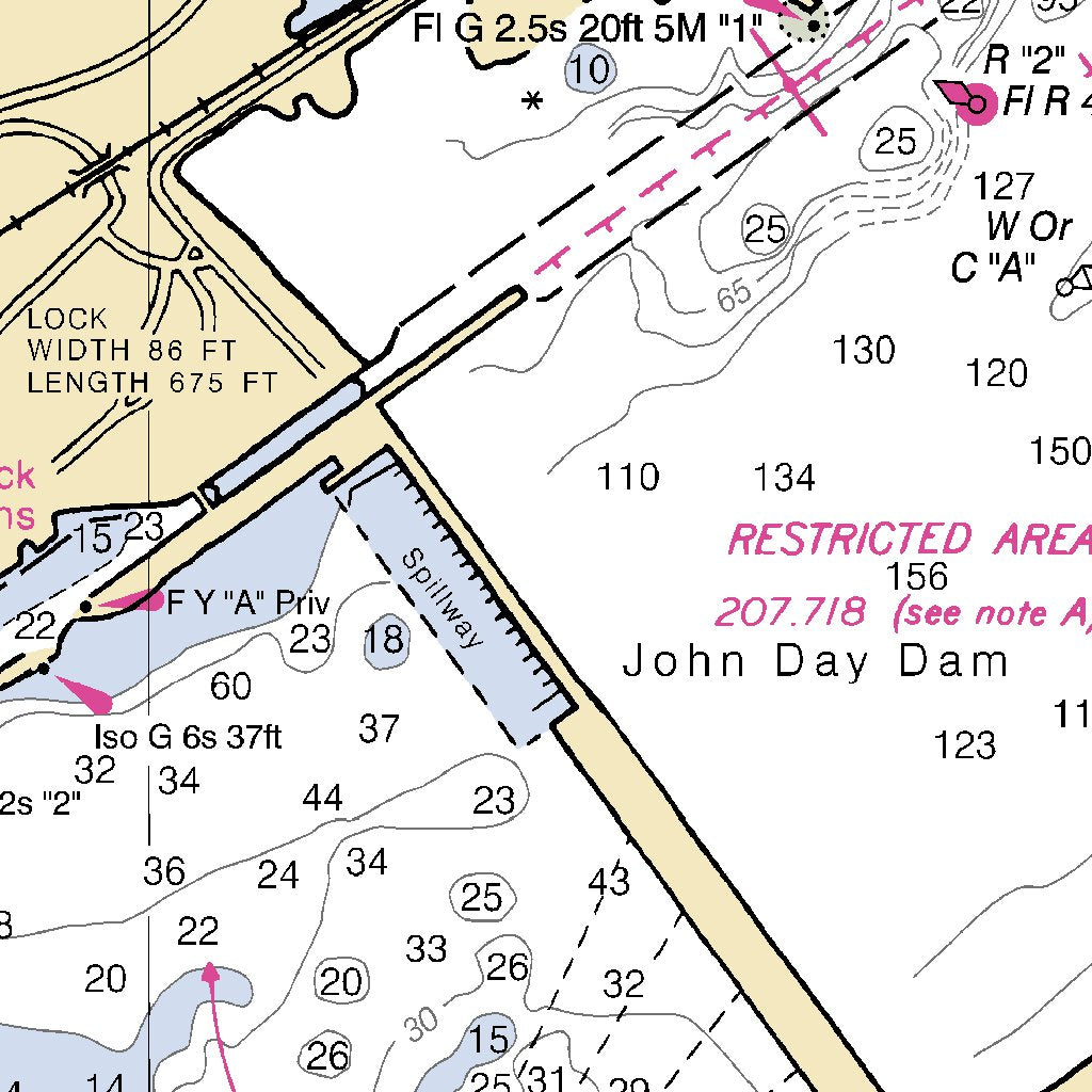 Columbia River John Day Dam To Blalock (1) Map by National ...