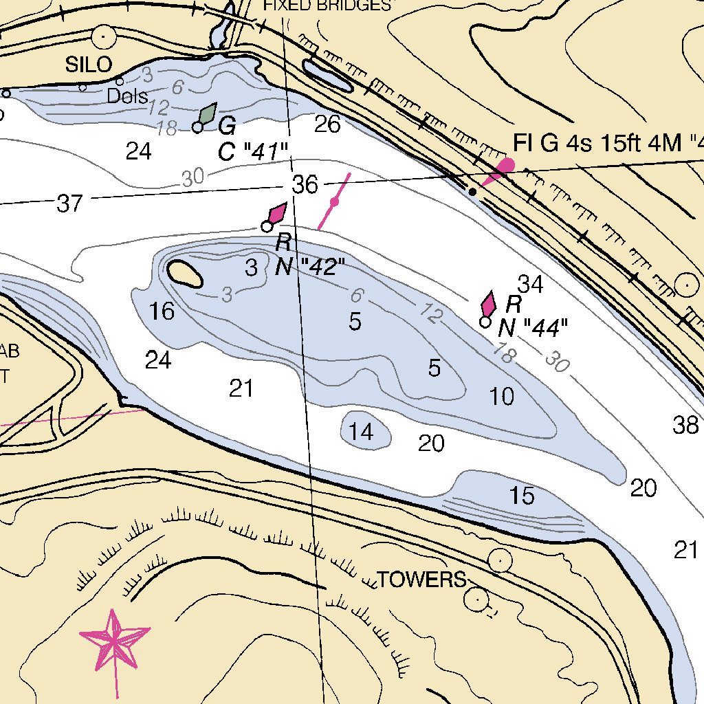 Snake River Lake Bryan (2) Map by National Oceanographic & Atmospheric ...