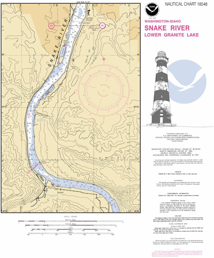Snake River Side B Extension Map by National Oceanographic ...