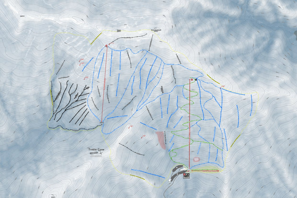 Treble Cone Resort Map by Mapsynergy | Avenza Maps