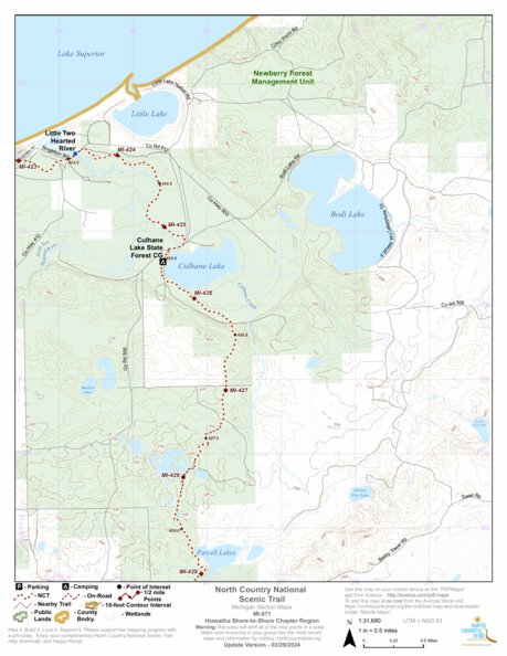 NCT MI-071 Map by North Country Trail Association | Avenza Maps