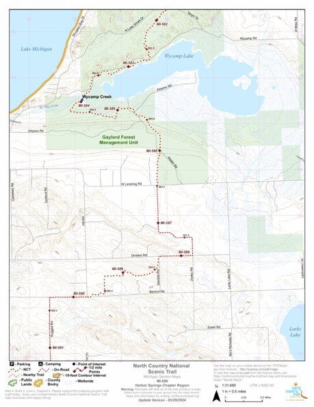 NCT MI-096 Map by North Country Trail Association | Avenza Maps
