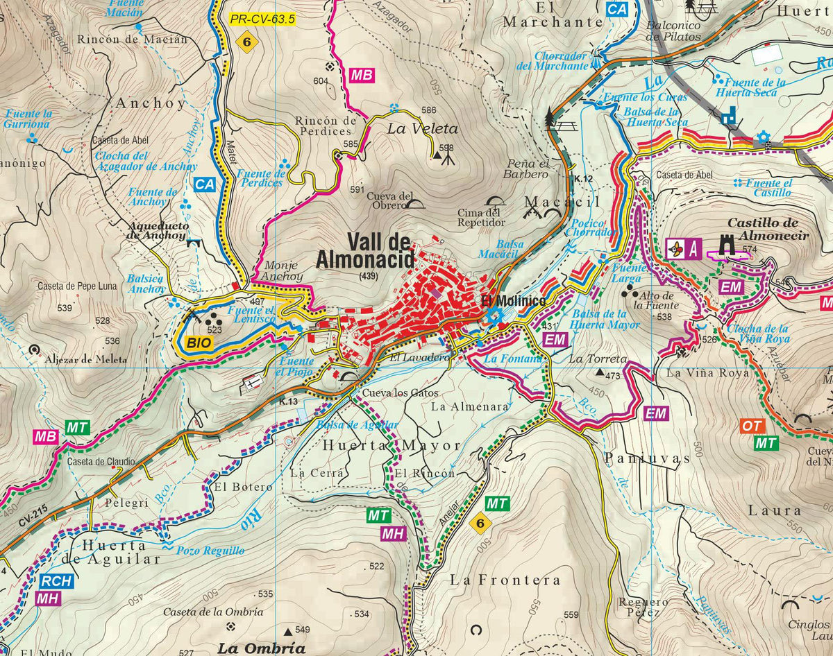 Vall de Almonacid Map by el Tossal Cartografies | Avenza Maps