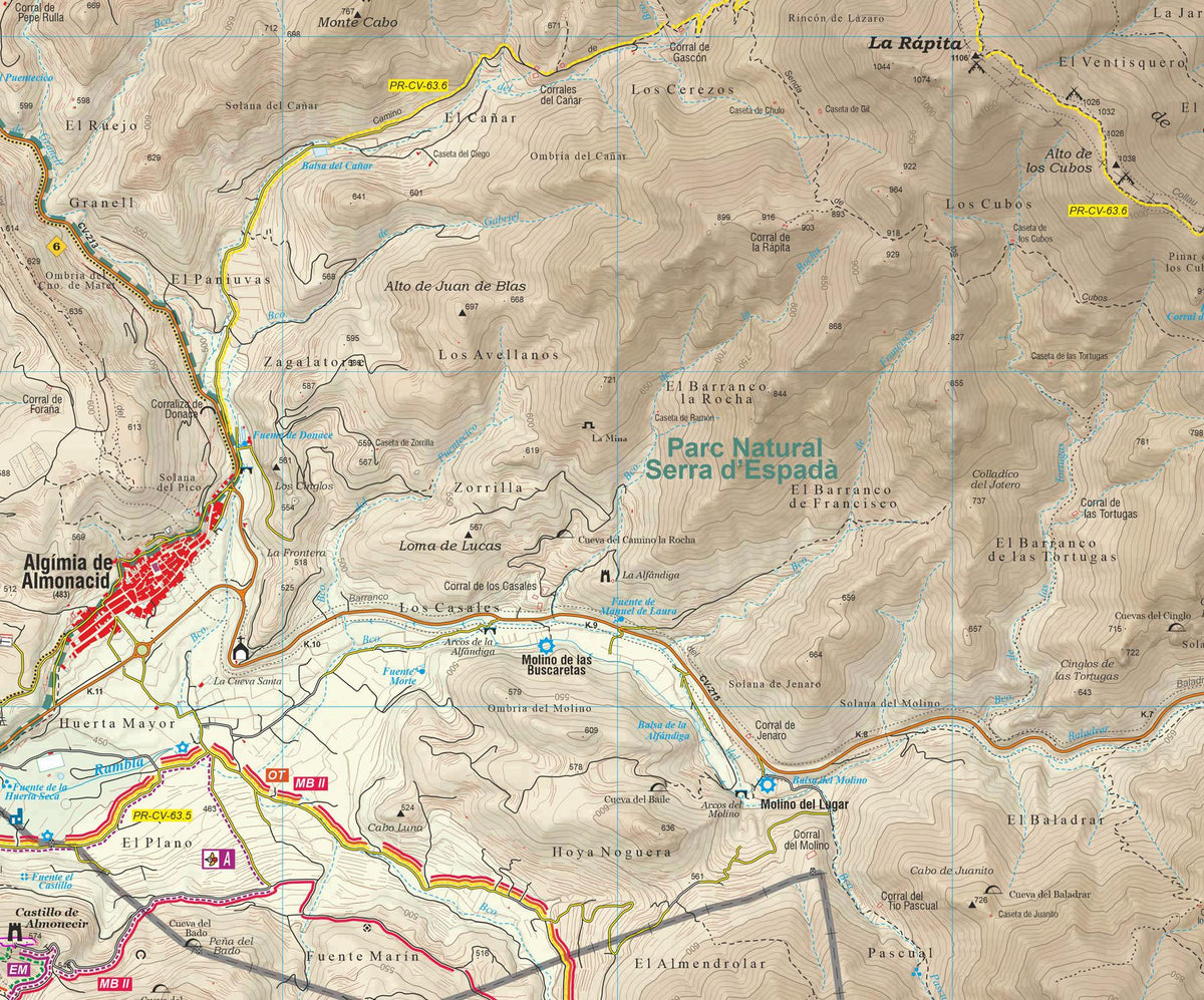 Vall de Almonacid Map by el Tossal Cartografies | Avenza Maps