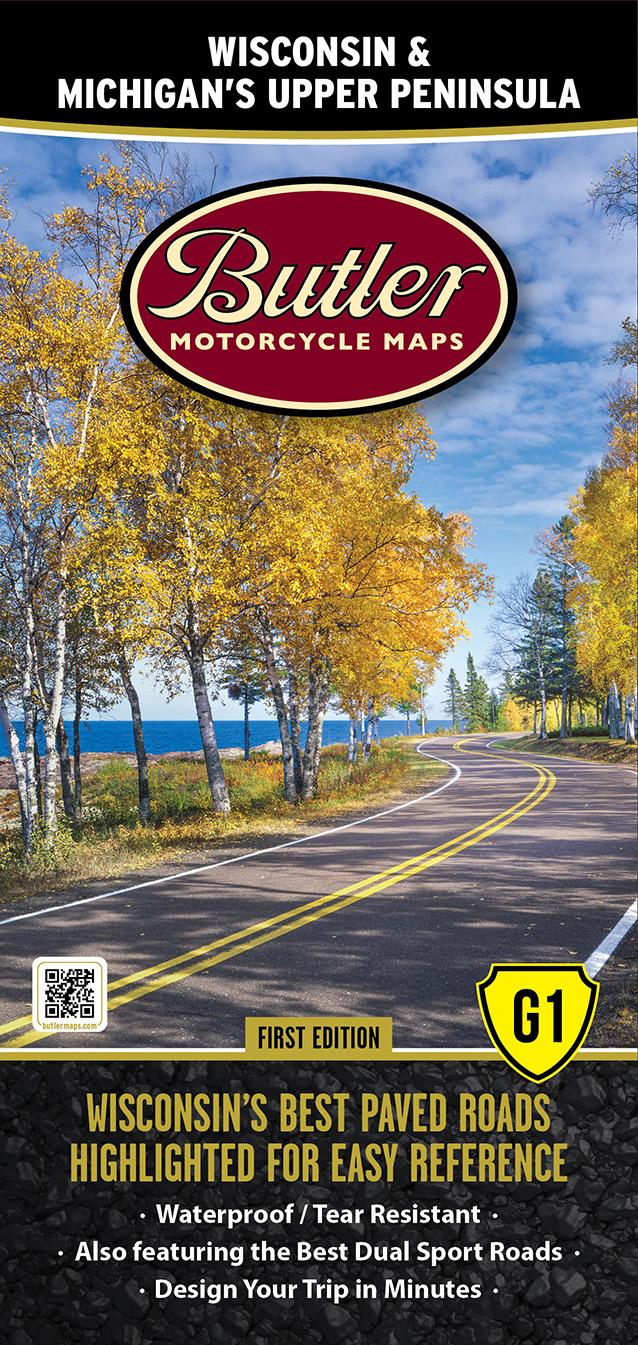 Wisconsin and Michigan Upper Peninsula G1 Map by Butler Maps | Avenza Maps