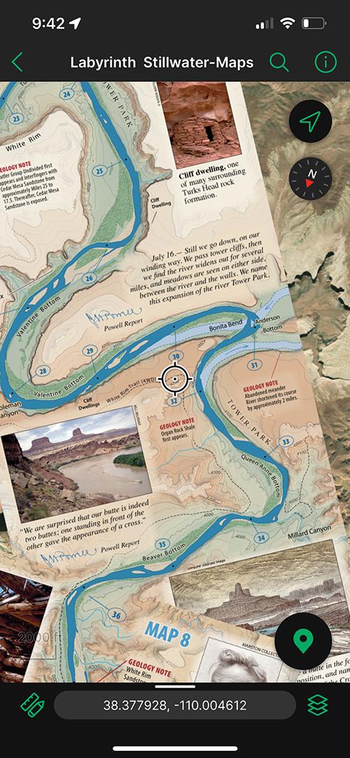 Labyrinth / Stillwater Canyons on the Green River - Belknap's ...