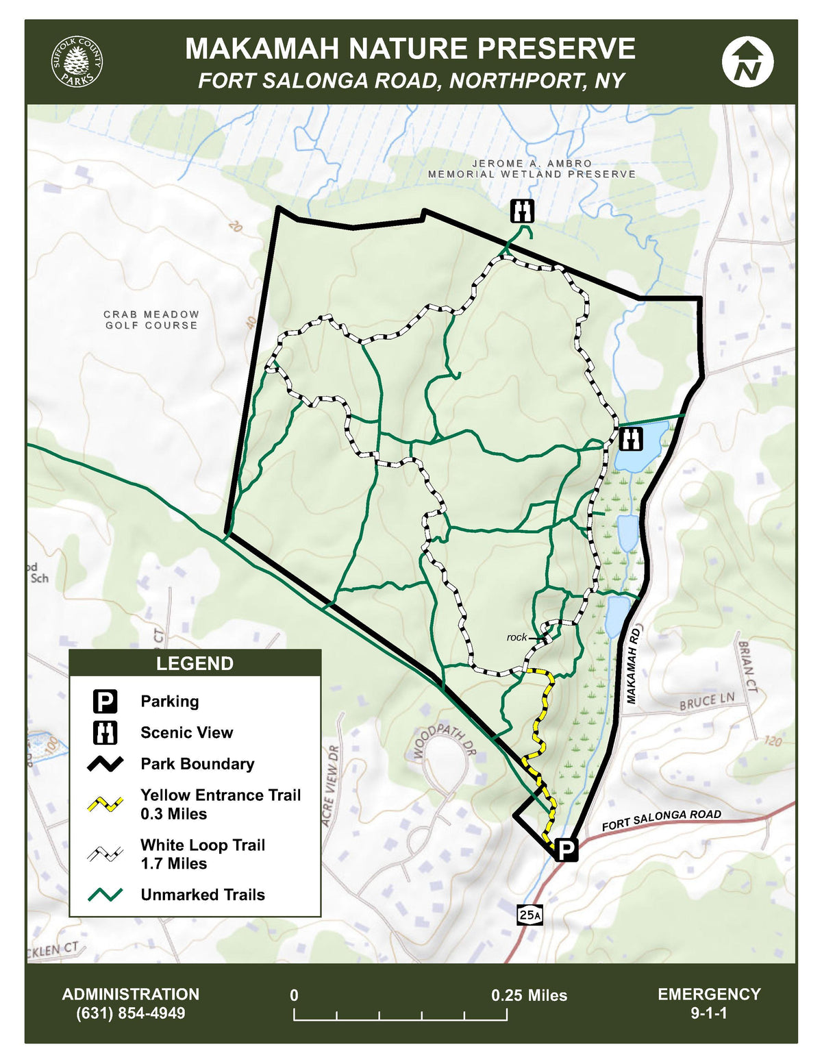 Makamah Nature Preserve Map by Suffolk County Parks Department | Avenza ...
