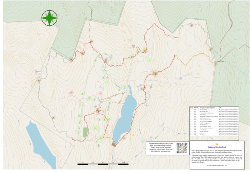 Historic Sun Tail - Onteora Scout Reservation Map by LI Greenbelt Trail ...