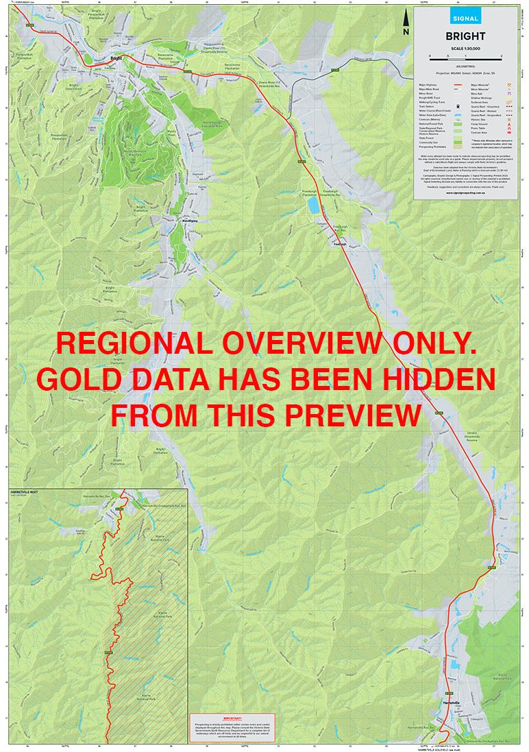 Bright - Gold Prospecting Map by Signal Prospecting | Avenza Maps