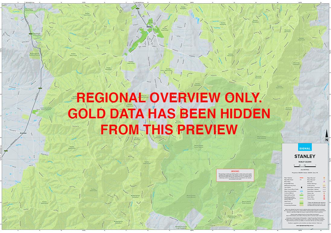 Stanley - Gold Prospecting Map by Signal Prospecting | Avenza Maps