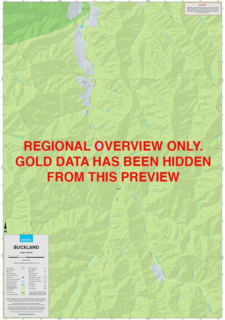 Buckland - Gold Prospecting Map by Signal Prospecting | Avenza Maps