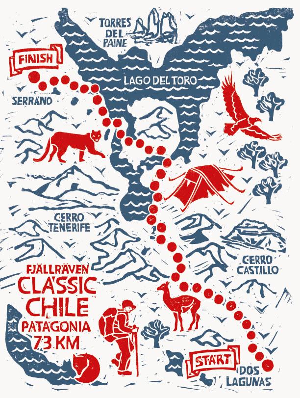 Fjällräven Classic Chile 2024 Map by MARTA BENITO | Avenza Maps