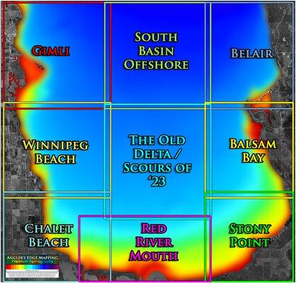 AEM Lake Winnipeg: South Basin 2024 (Bundle) Map by Angler's Edge ...