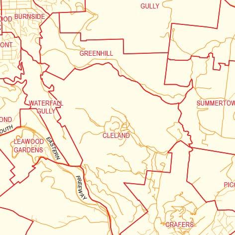 Adelaide Metro Suburbs Map by Mapland - Department for Environment and ...
