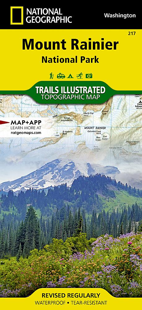 217 :: Mount Rainier National Park Map by National Geographic | Avenza Maps