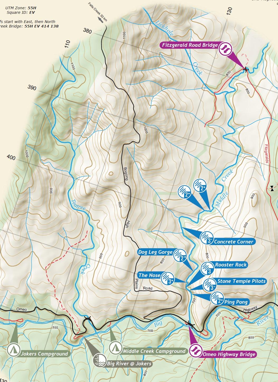 Mitta Mitta Valley - Whitewater Kayaking Maps Bundle Map by WHCC and ...