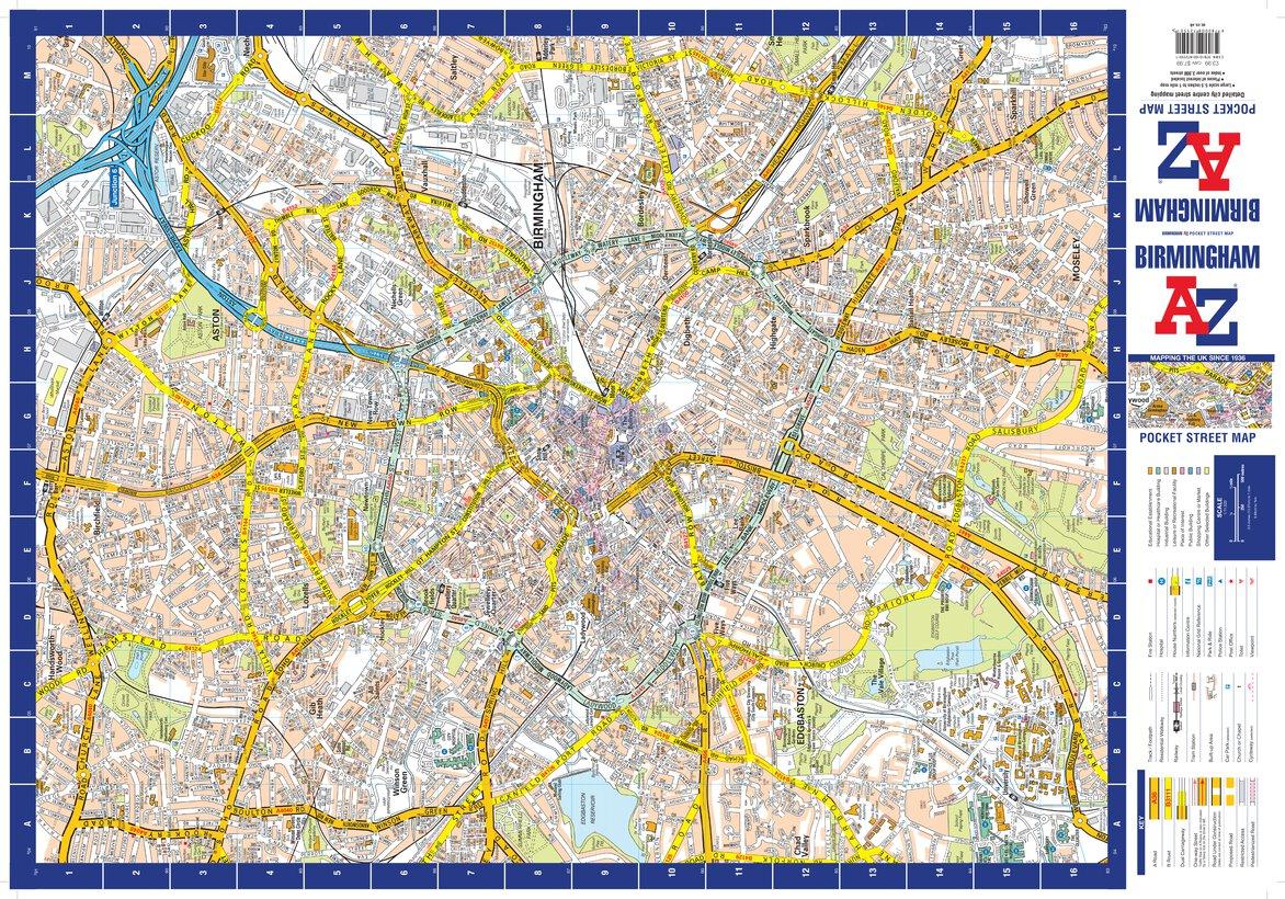 Birmingham A-Z Pocket Street Map by Geographers' A-Z Map Company ...