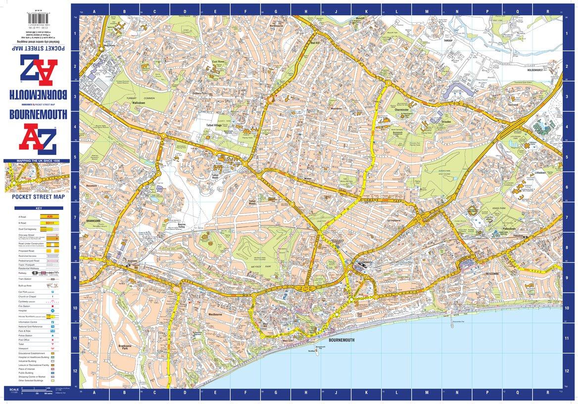 Bournemouth A-Z Pocket Street Map by Geographers' A-Z Map Company ...