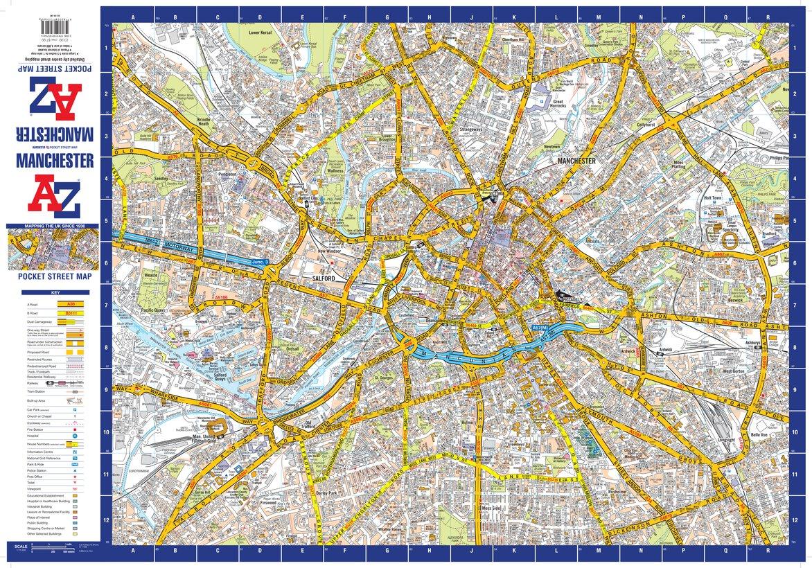 Manchester A-Z Pocket Street Map by Geographers' A-Z Map Company ...
