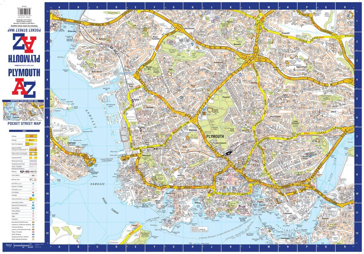 Plymouth A-Z Pocket Street Map by Geographers' A-Z Map Company | Avenza ...
