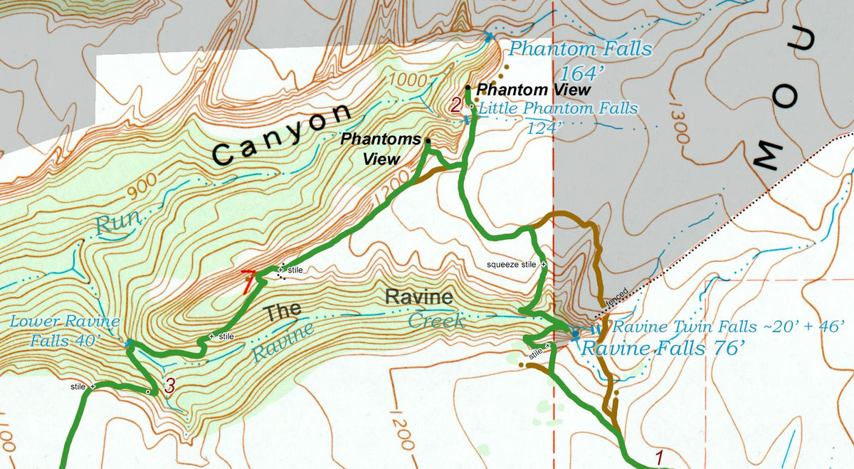 Phantom Falls drive and hike Map by Sacramento Valley Hiking Conference ...