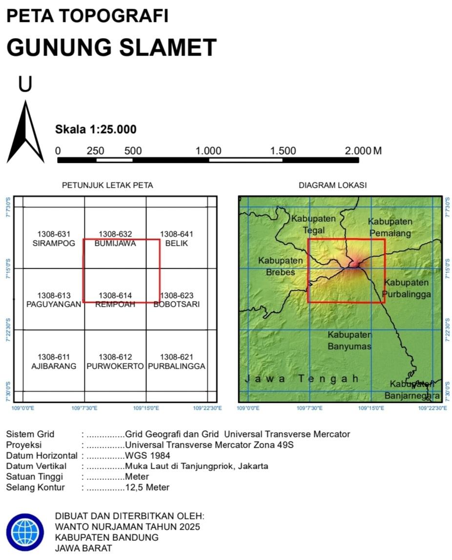 Gunung Slamet Map by Wanto Nurjaman | Avenza Maps