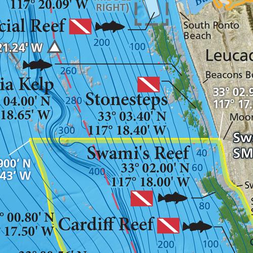 SoCal Fishing Maps - San Diego County Boater's Guide Bundle Map by ...