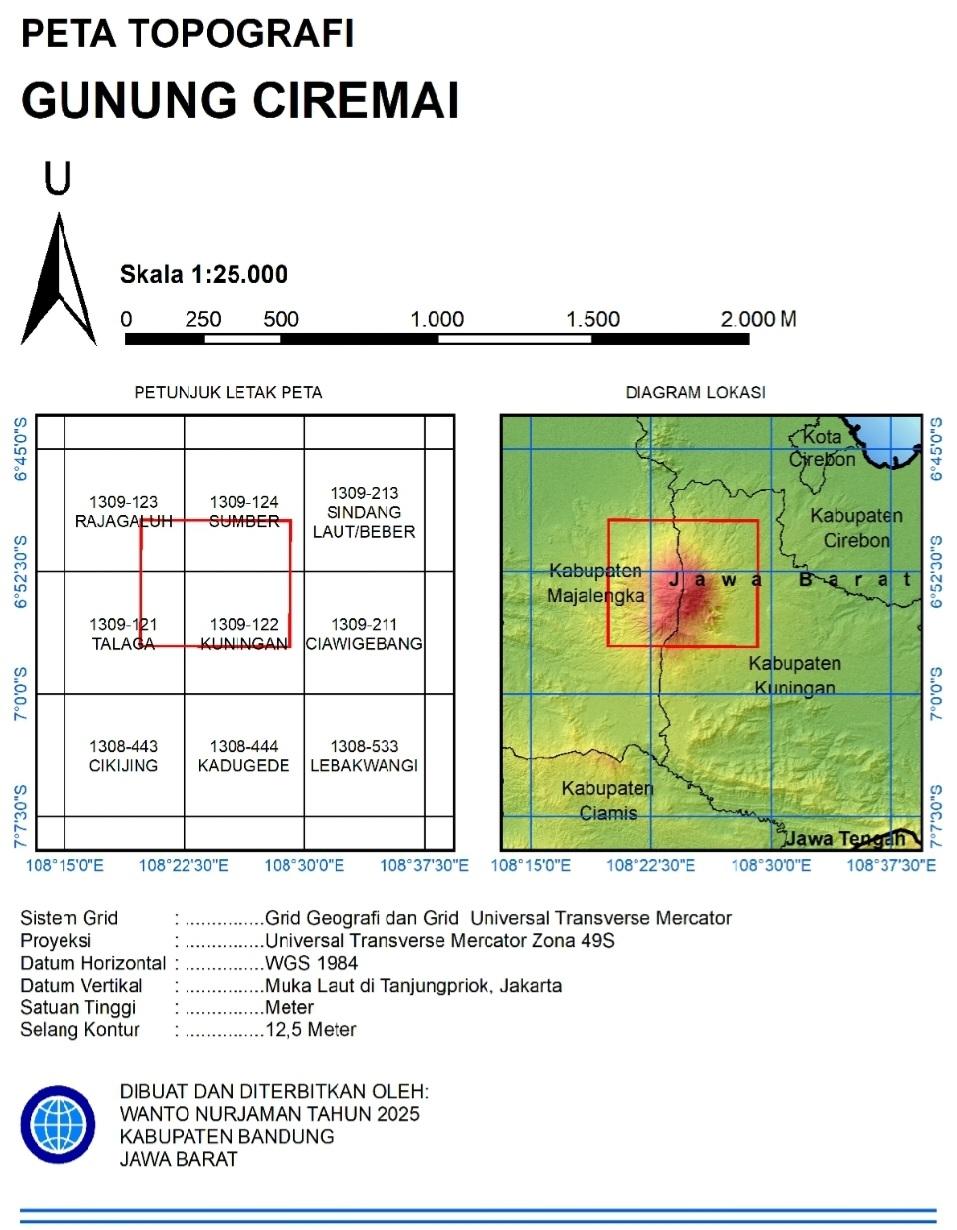 Gunung Ciremai Map by Wanto Nurjaman | Avenza Maps