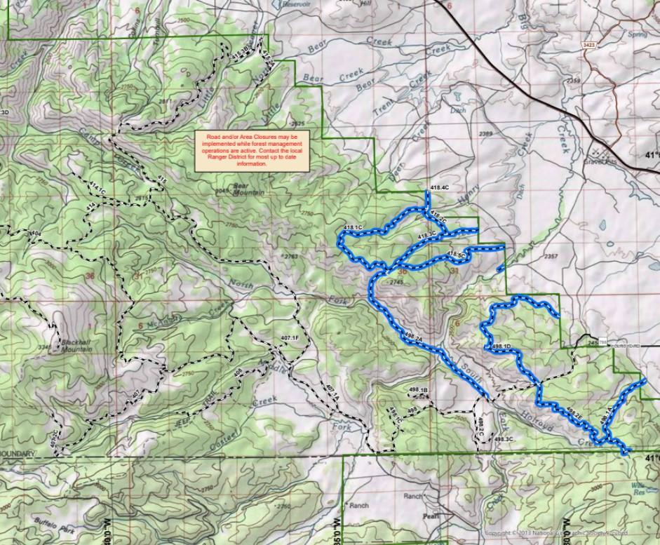 Medicine Bow - Sierra Range - 2025 ORV - GeoPDF Map by Wyoming State ...