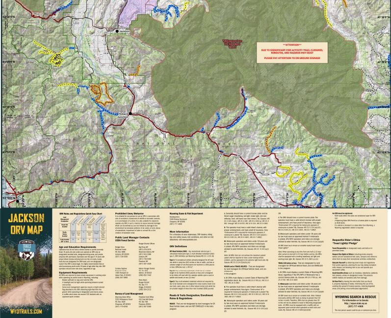 Bridger Teton - Jackson - 2025 ORV - GeoPDF Map by Wyoming State Parks ...