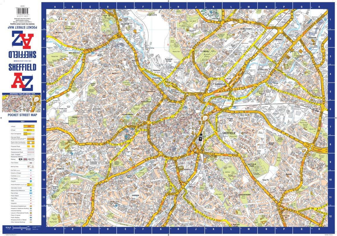 Sheffield A-Z Pocket Street Map by Geographers' A-Z Map Company ...