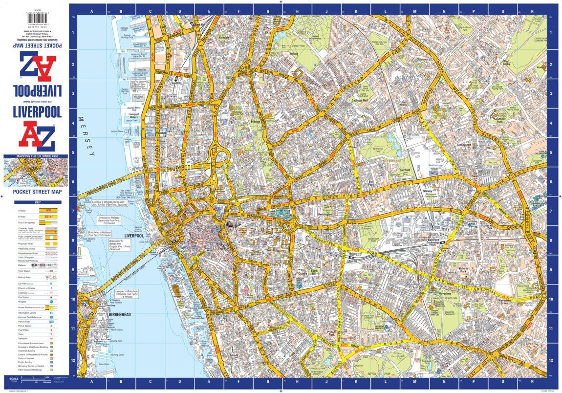 Liverpool A-Z Pocket Street Map by Geographers' A-Z Map Company ...