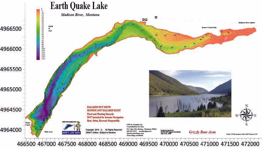 Earthquake Lake Map Combo by Constellation Services | Avenza Maps