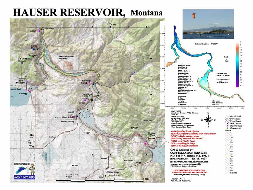 Hauser Reservoir Combo Map by Constellation Services | Avenza Maps