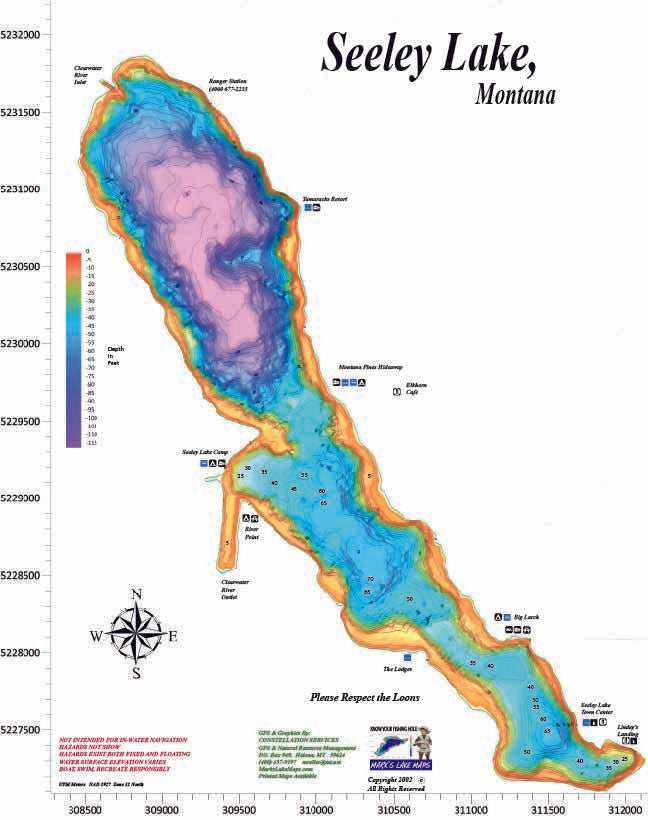Seeley Lake Combo Map by Constellation Services | Avenza Maps