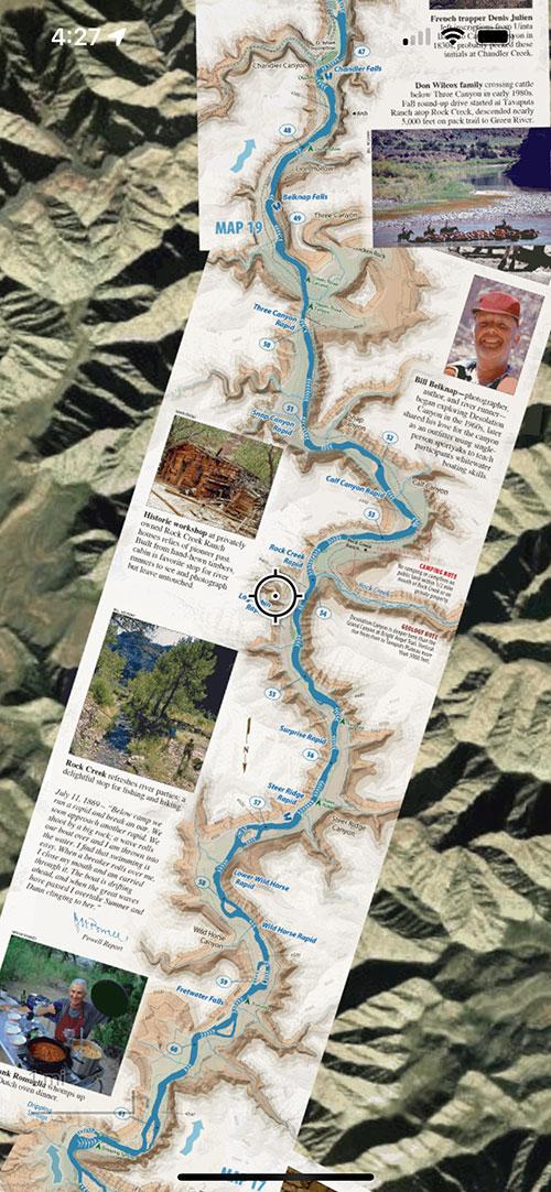 Desolation Canyon River Map - Belknap's Guides by Westwater Books ...