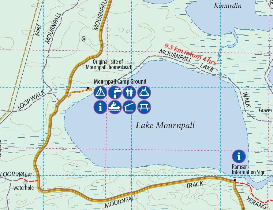 Lake Hattah and Mournpall Map 3rd Edition by Meridian Maps | Avenza Maps