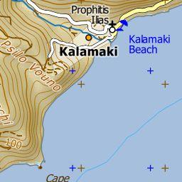 Cape Akritas - Venetiko - Egg Island (Island50) Map by Stefanos Maps ...