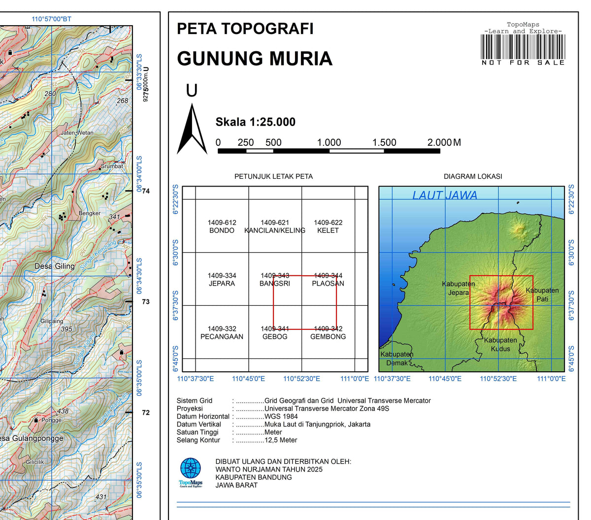 Gunung Muria Map by Wanto Nurjaman | Avenza Maps