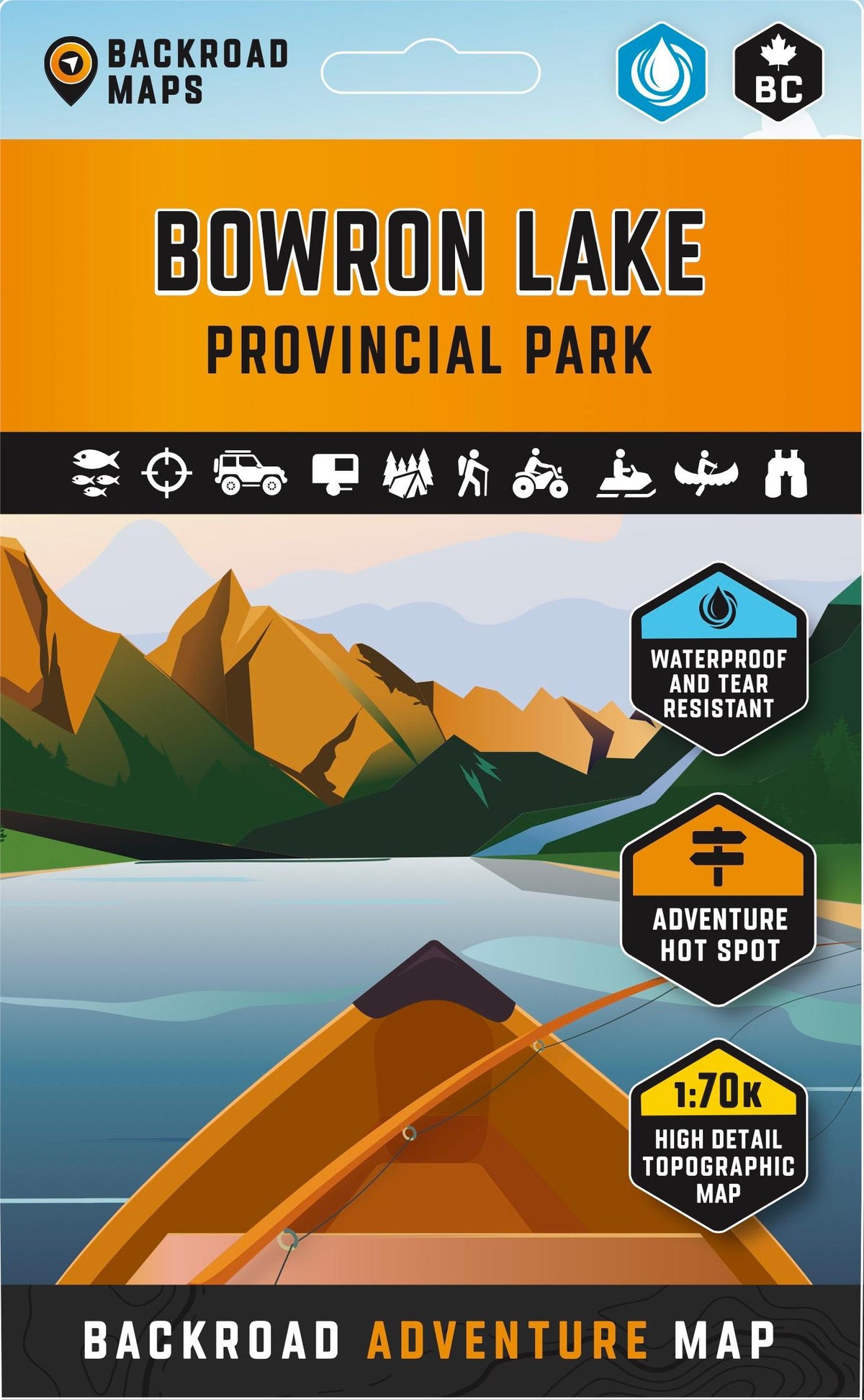 Bowron Lake Canoe Circuit Park and Destination Map (2nd edition) by ...