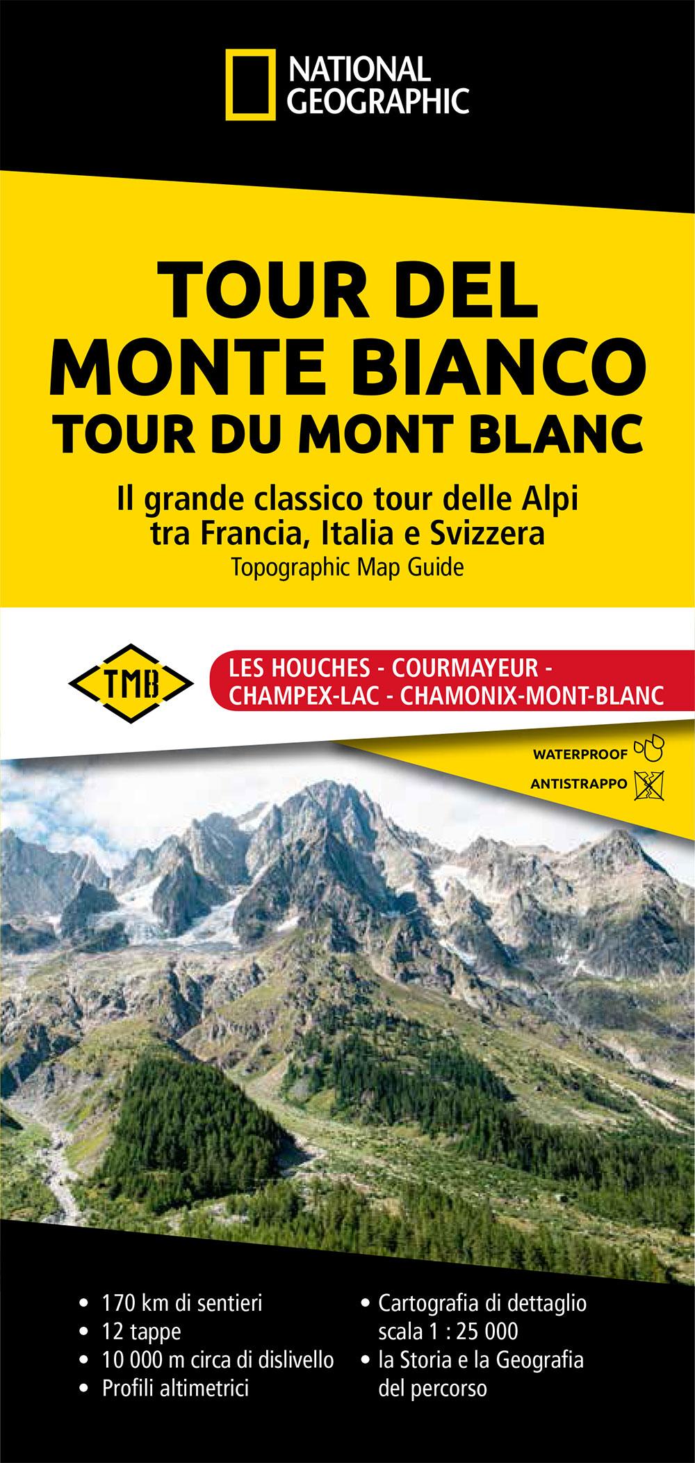 Tour del Monte Bianco – Tour du Mont Blanc Map by Geo4map | Avenza Maps